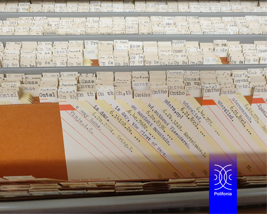 PolifoniaH2020 - Polifonia’s inspiration: Dutch performing arts heritage will be connected in ...